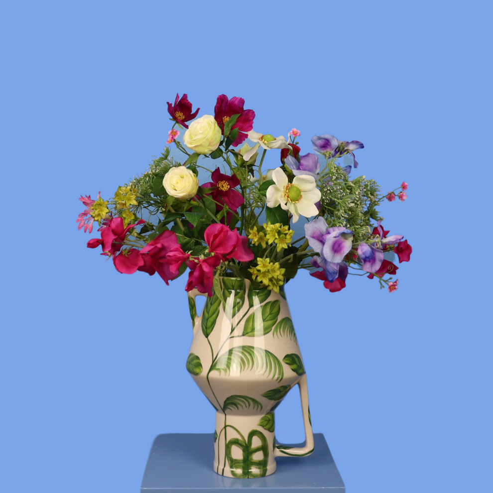 L - Mako | Return to Sender vaas met kunstbloemen | Large – Reflower
